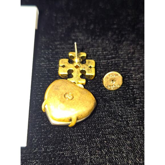 Tory Burch | Jewelry | Tory Burch Gold New Roxanne Czech Stone Clear ...
